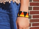 Candy Corn Perler Bead Bracelet Tutorial
